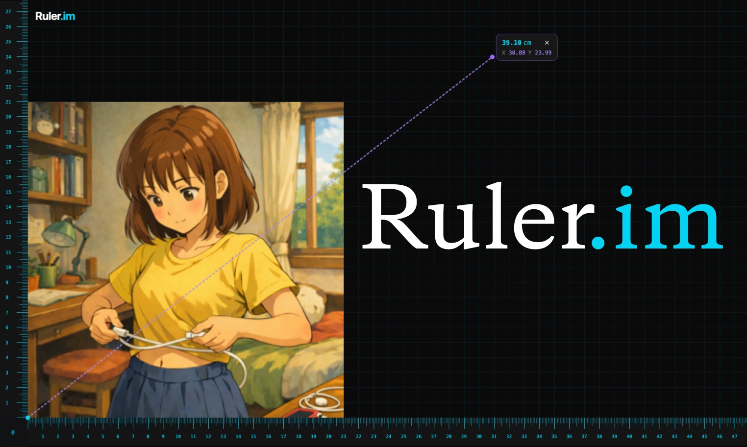 Online Ruler - Measure cm/mm/inches Real Size - Ruler.im