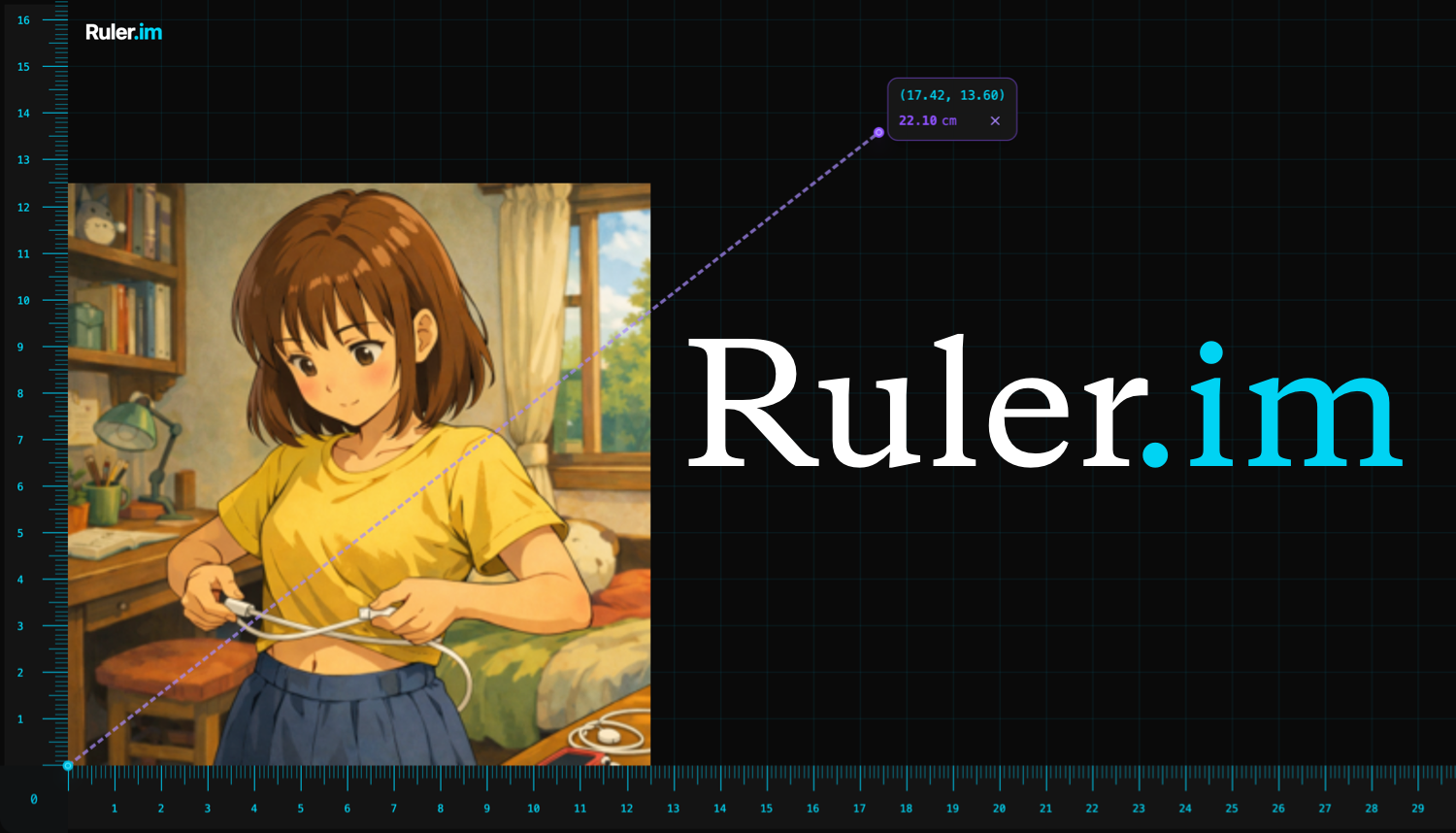 Online Ruler (cm,mm,inches) Measure in Real Size - Ruler.im
